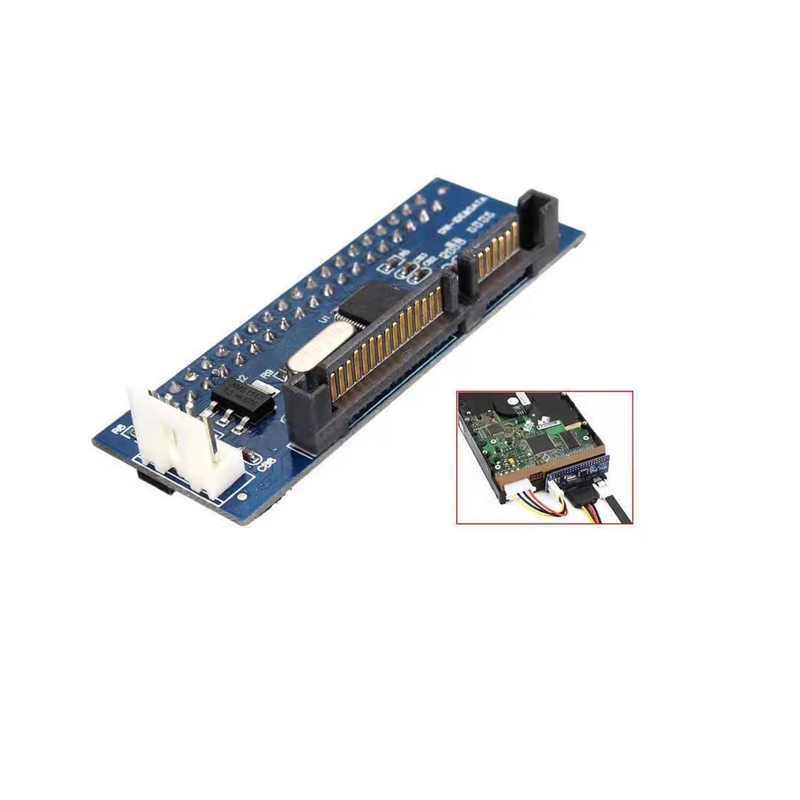 China 40 Pin Female SATA IDE to 22 Pin Male Adapter PATA 3.5″ Card for ...