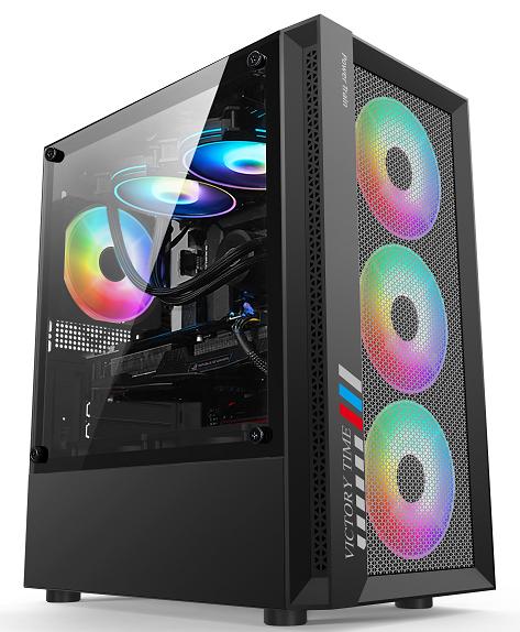 China Tempering Glass side gaming RGB MICRO ATX computer case ...