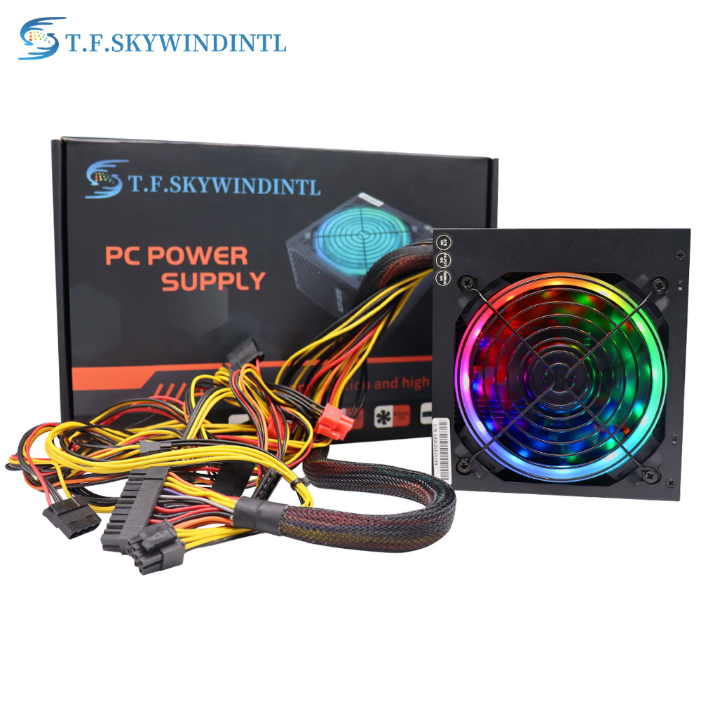 China New 500W ARGB Computer Power Supply For Gaming PSU Unit Quiet rgb ...
