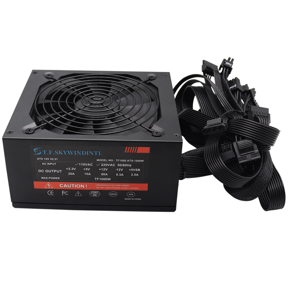 China 1000W Power Supply Active PFC Gaming PSU Computer Power Supplies ...