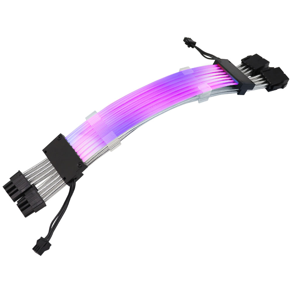 China 8Pin (6+2)*2 Dual LED RGB CableNeon GPU Cable 5V Is Available For ...